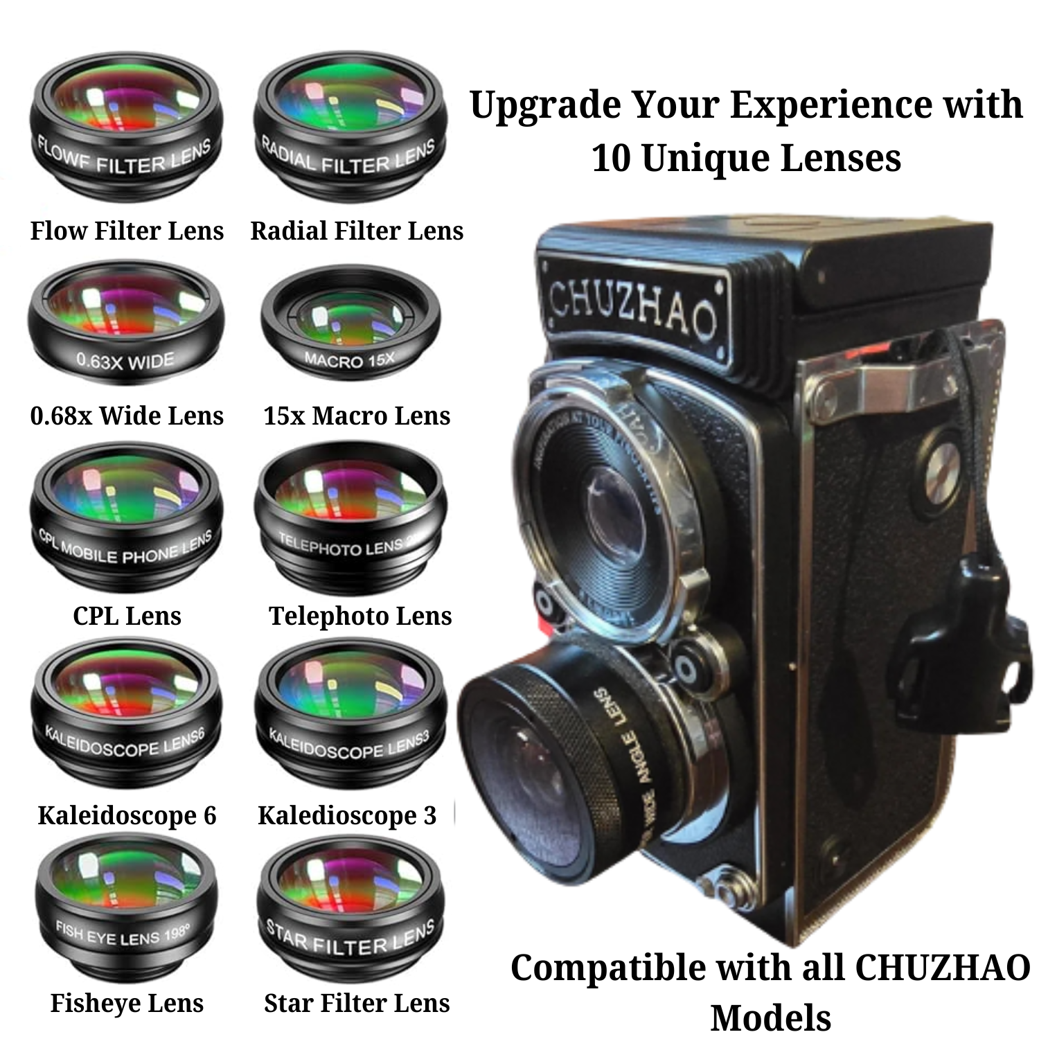 CHUZHAO™ 10 Interchangeable Lens Kit – Chuzhao Camera